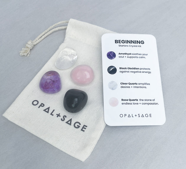 Beginning | Starters Crystal Kit – Opal and Sage