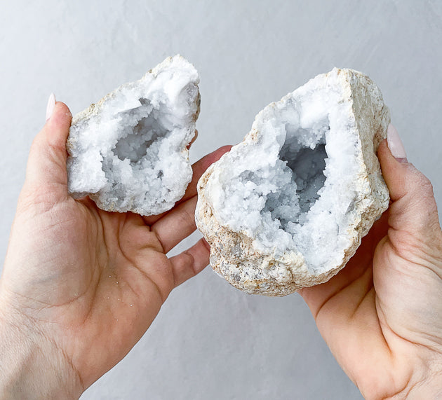 Quartz Geodes | Harmony – Opal and Sage
